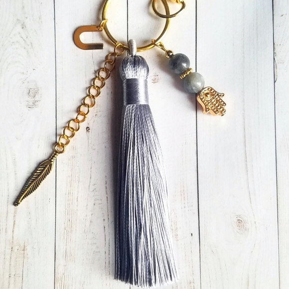 Accessories | Letter U Personalized Tassel Keychain | Poshmark